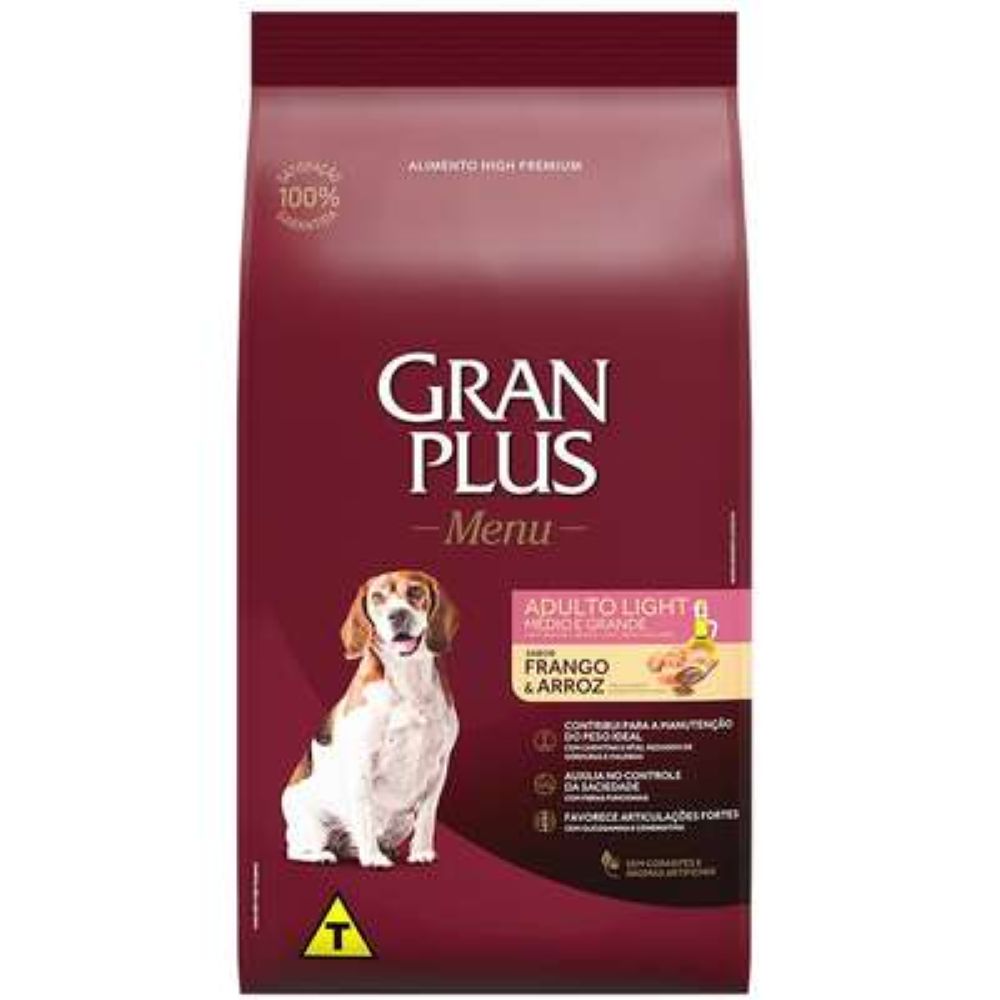 Gran Plus Adulto LIGHT Raza Mediana y Grande 15kg - Starmart
